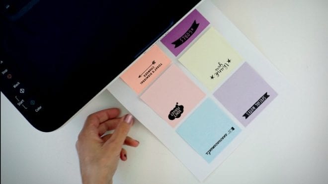 Printing on Post-its How-To, Plus Free Templates for Teachers