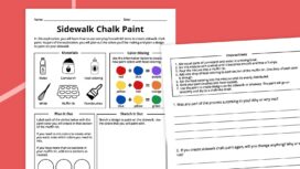 Learn How to Make Sidewalk Chalk Paint