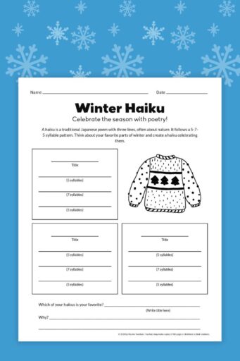 Free Winter Activities Bundle for Middle and High School - We Are Teachers