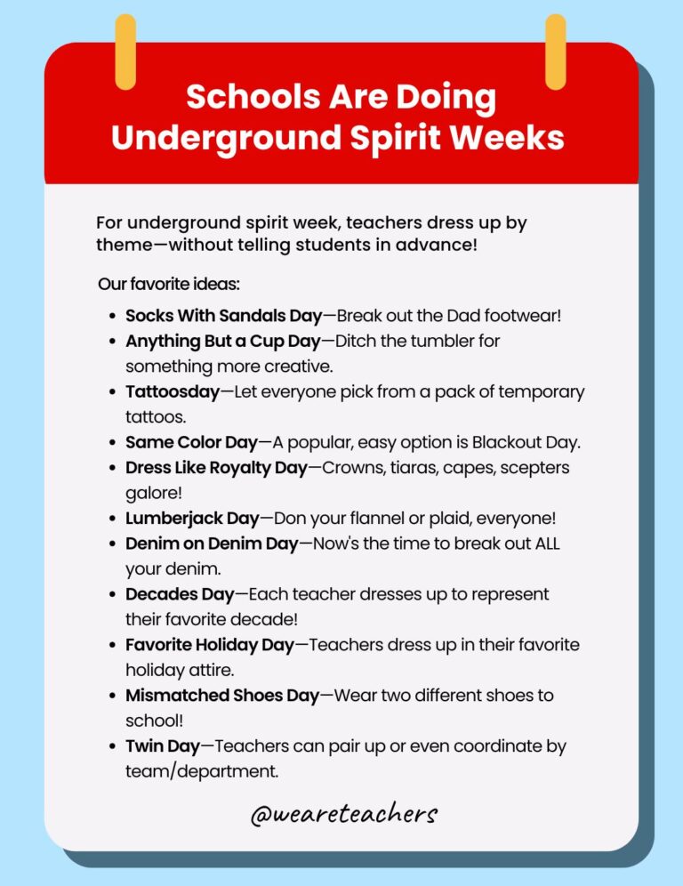 How To Do an Underground Spirit Week at Your School