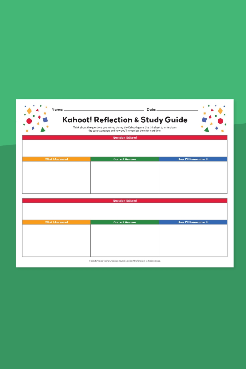These Free Kahoot! Worksheets Boost Your Class Review Game
