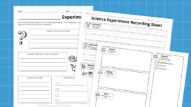 Free Printable Science Experiment Recording Worksheet