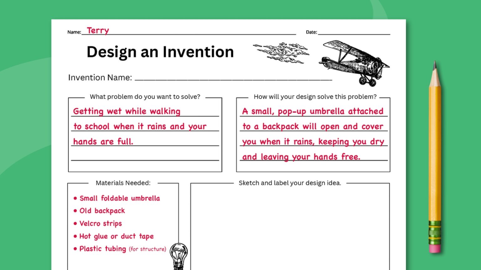 40 Invention Ideas for Kids, With Free Design Worksheet