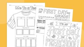 Fun First-Day-of-School Worksheets (Free Printables)