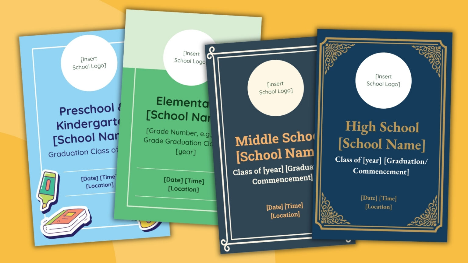 Free Editable Graduation Program Templates for All Grades