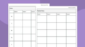Free Lesson Plan Template Bundle (Daily, Weekly, and Monthly)