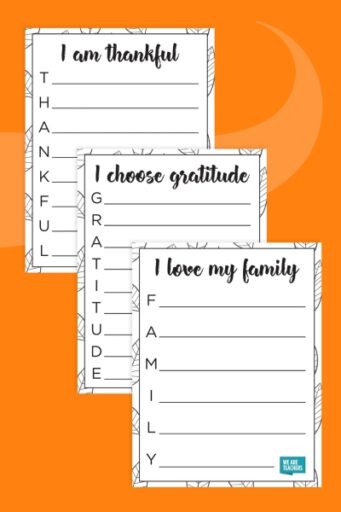 Free Thanksgiving Worksheets Bundle