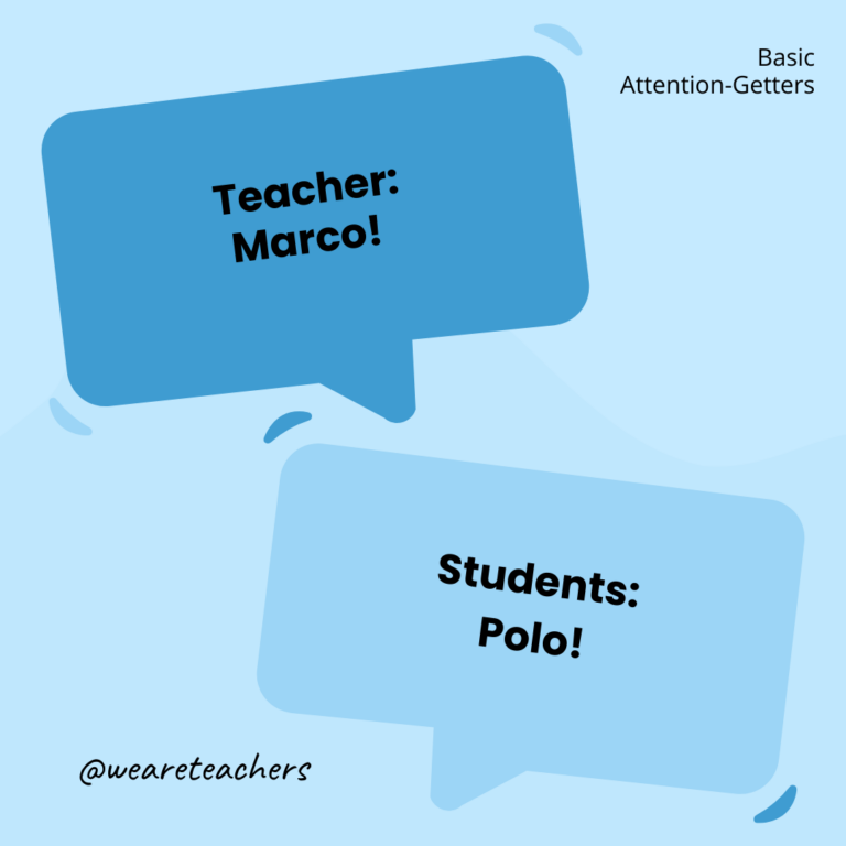 100 Attention-Getters for the Classroom: List and Free Posters - Honct.com
