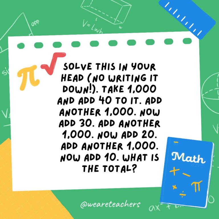 50 Clever Math Brain Teasers (Plus Answers!) - Honct.com