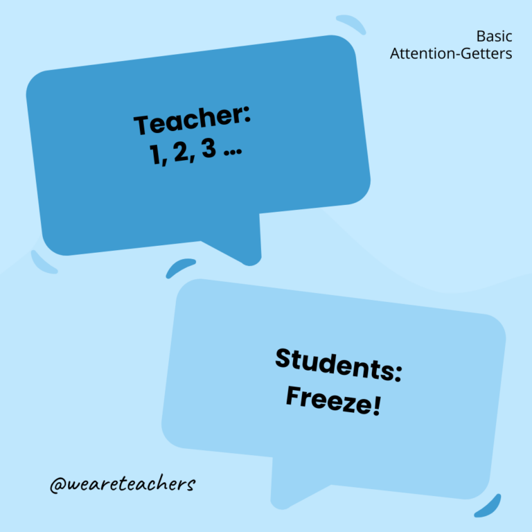 100 Attention-Getters for the Classroom: List and Free Posters - Honct.com