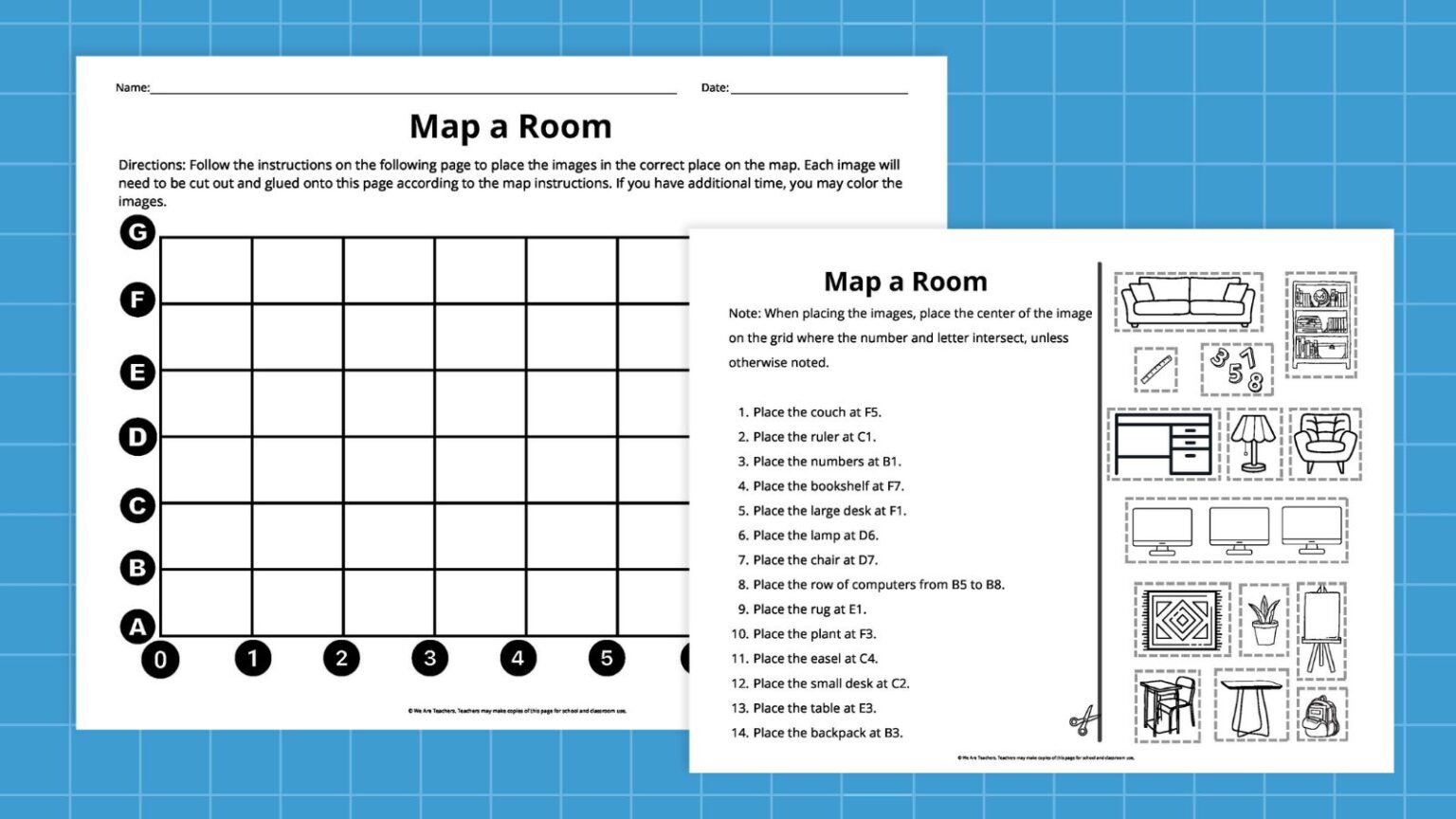 Map Skills Worksheets (Free Printable Bundle)