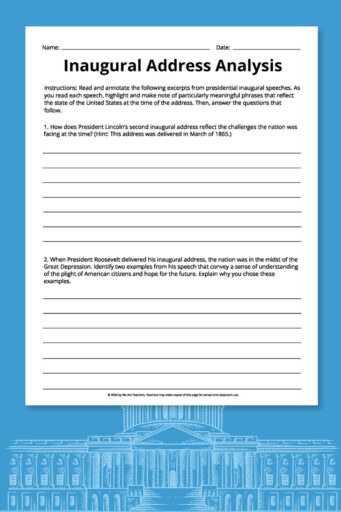 Unique Inauguration Day Activities (Plus Printable Worksheets) - We Are ...