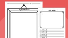 Free Printable Self-Portrait Paper Template Bundle
