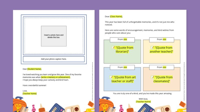 6 End-of-Year Letters to Students (Free Editable Templates)
