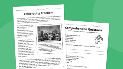 Free Juneteenth Activities Bundle for Students of All Ages