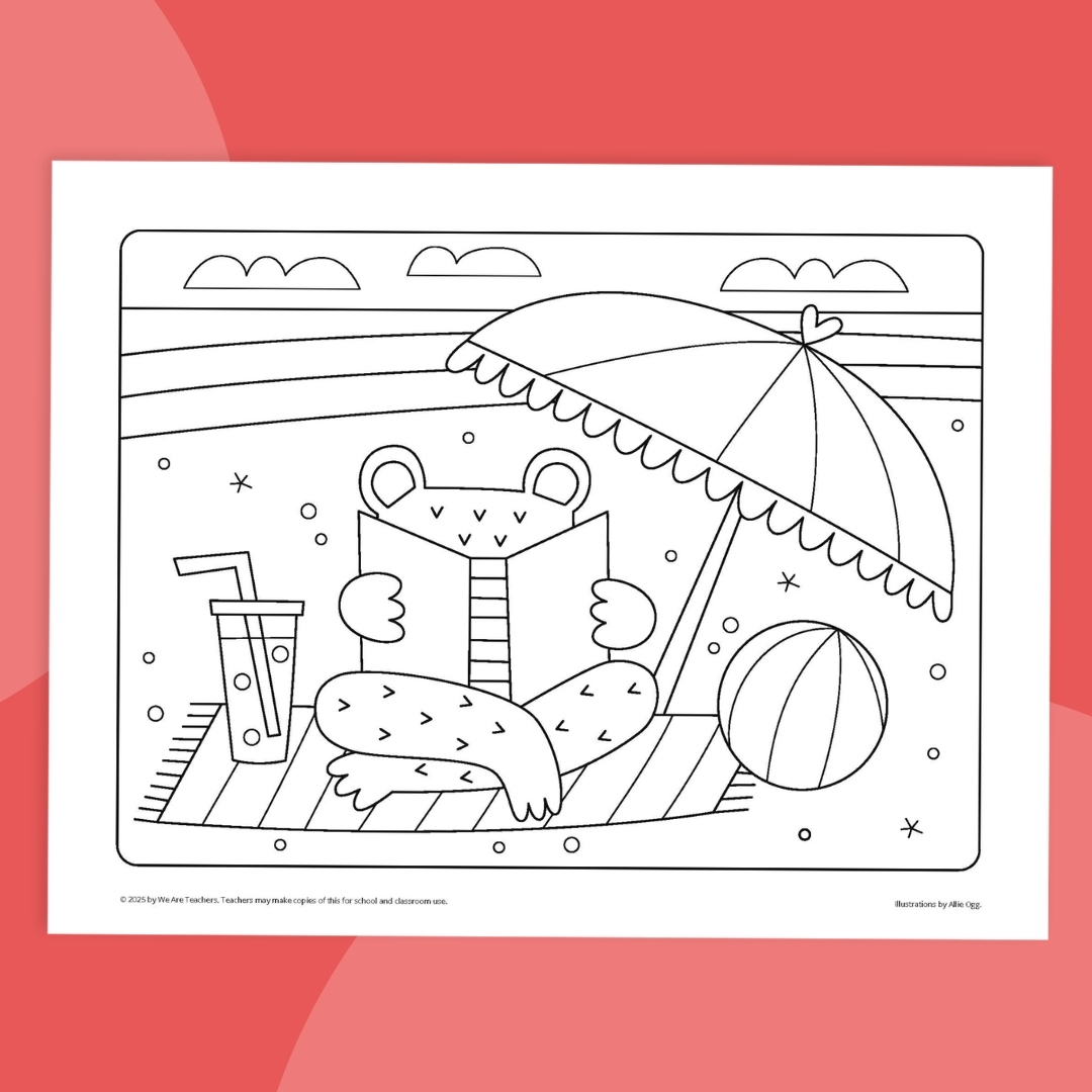 Free Summer Coloring Pages (Printable)