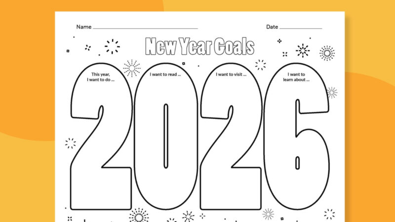 2026 New Year Goals Template: Free Goal Tracker