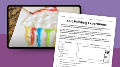 How To Create a Salt Painting (Plus Free Printable Worksheet) - We Are ...