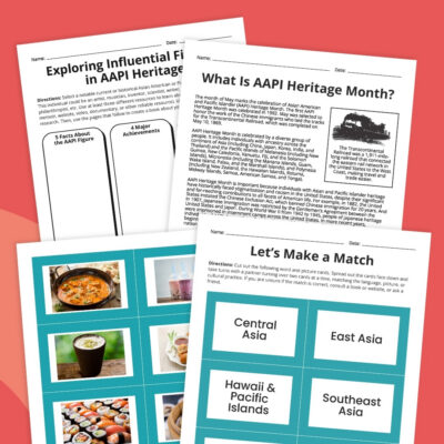 AAPI Heritage Month Worksheets (Free Printables)