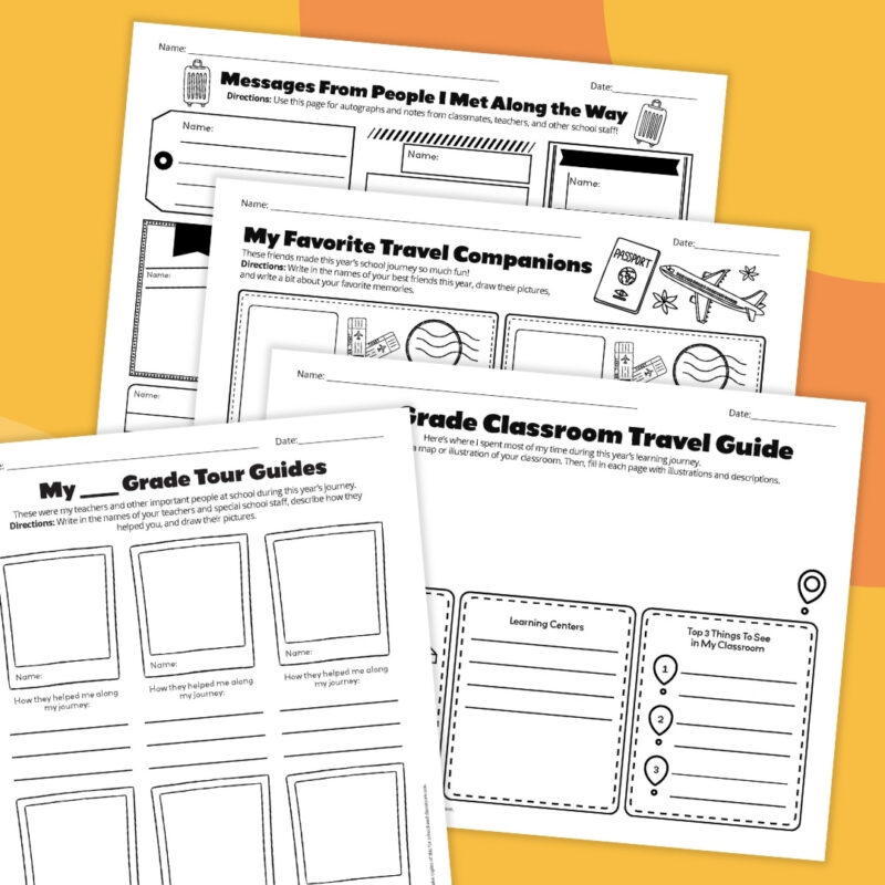 End-of-the-Year Memory Book (Free Printables)