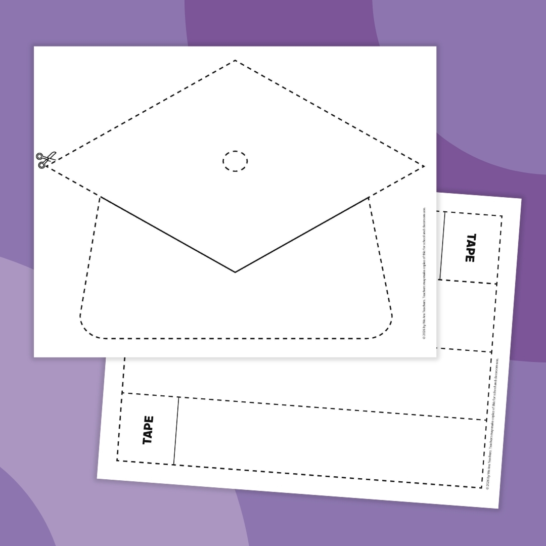 Graduation Cap Template (Free Printables)