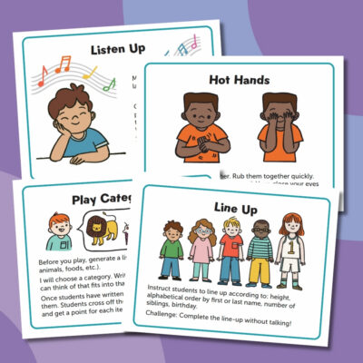 Brain Break Activity Cards (Free Printables)