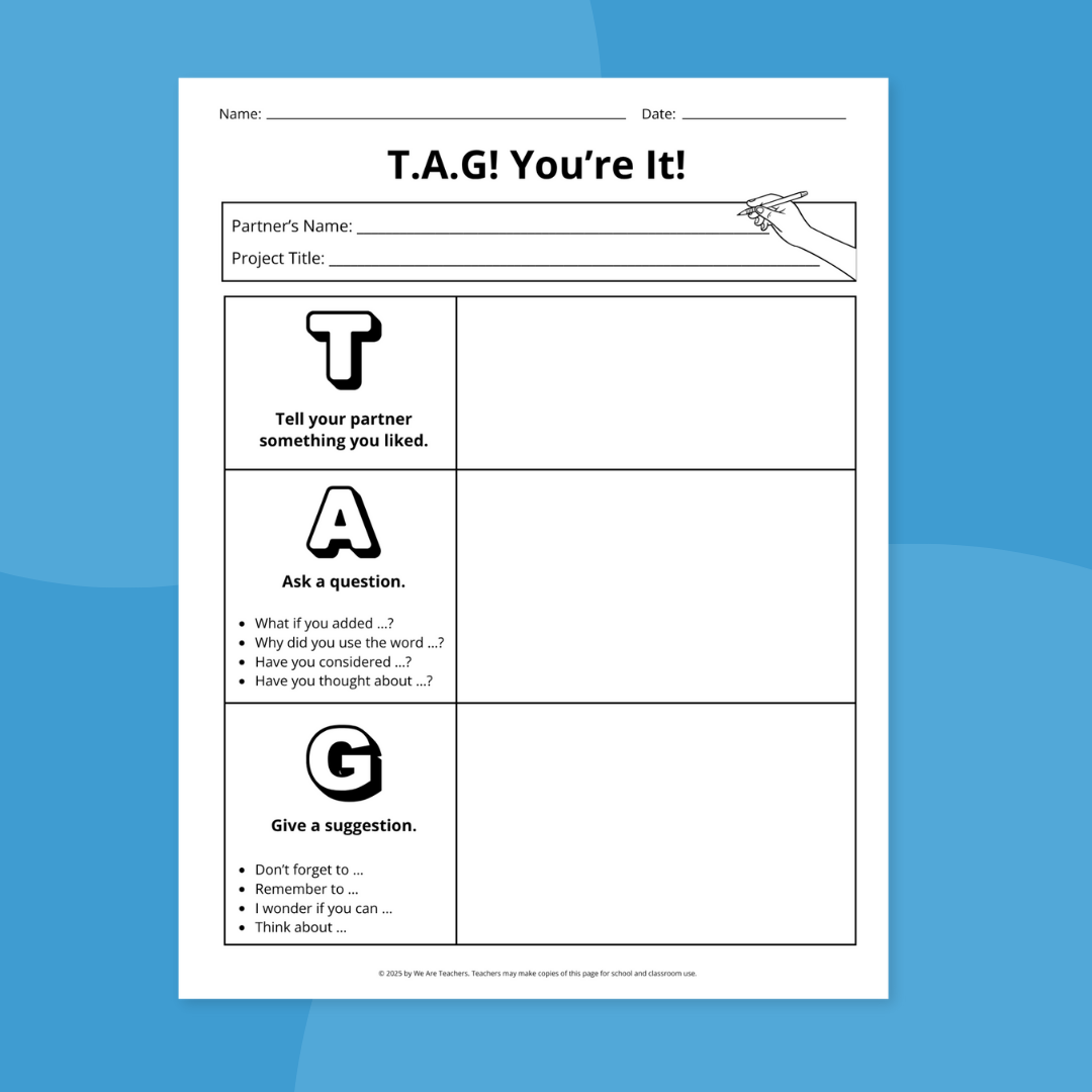 Peer-Editing Checklists Downloadable