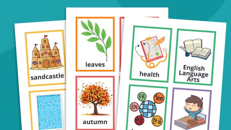 ESL Vocabulary Word Lists and Teaching Ideas (Free Printables)