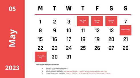 The Big List of School Holidays & Special Days To Celebrate (2023)