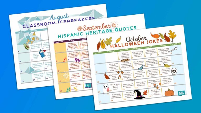 Free Printable 2025-2026 Teacher Calendar