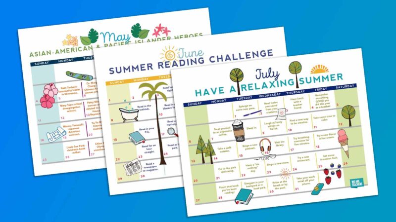 Free Printable 2025-2026 Teacher Calendar