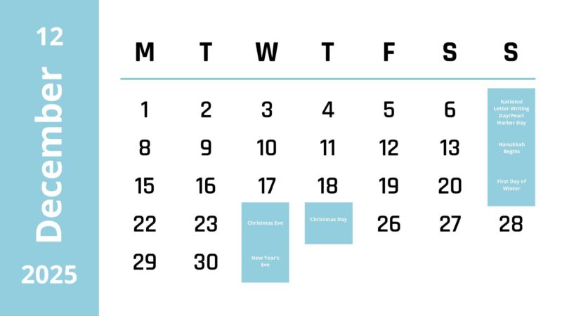 2026-2027 School Holidays and Special Days To Celebrate