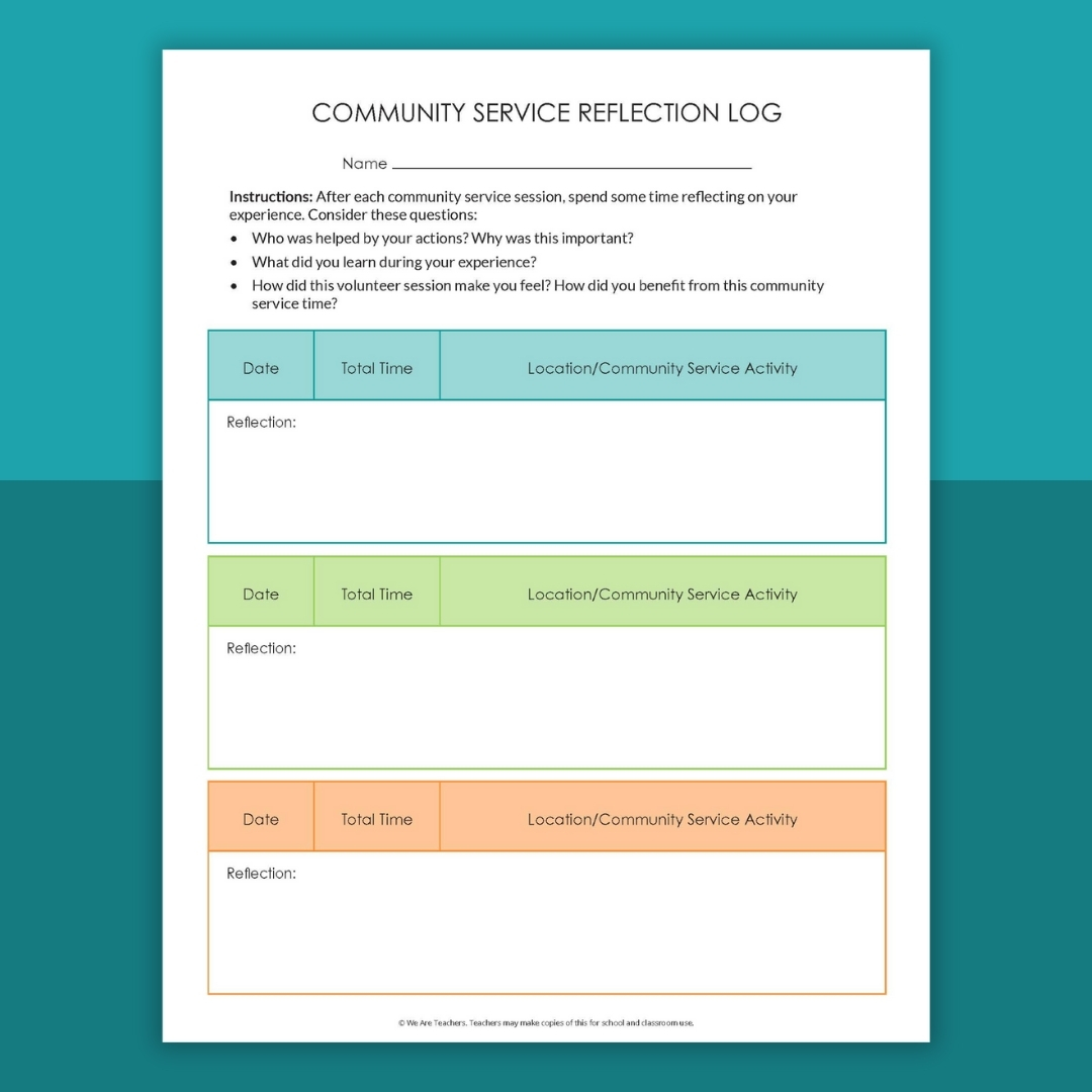 Free Printable Community Service Log Bundle