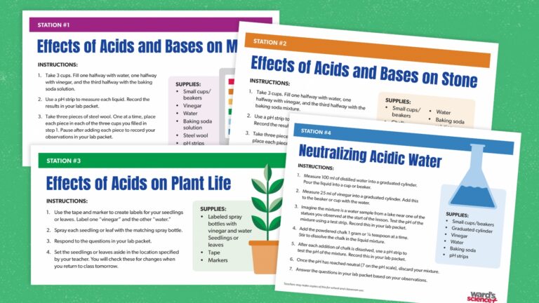 Free Acids and Bases Science Kit (Hands-On Experiment!)