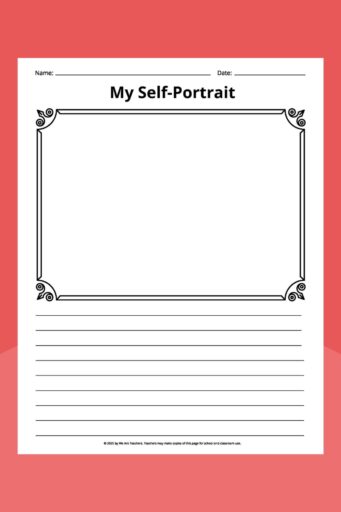 Free Printable Self-Portrait Paper Template Bundle