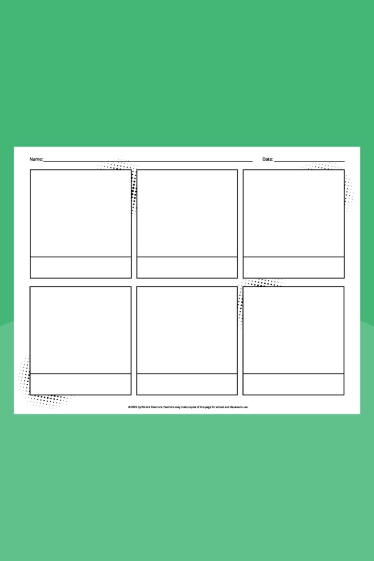 Free Printable Comic Strip Template Bundle