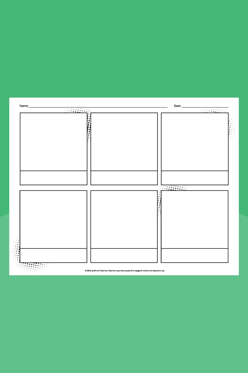 Free Printable Comic Strip Template Bundle - Honct.com