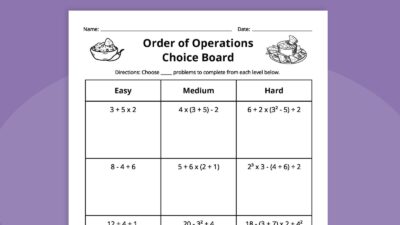 Order of Operations Worksheet Bundle (Free Printables)