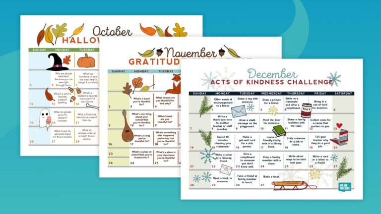 Free Printable 2025-2026 Teacher Calendar