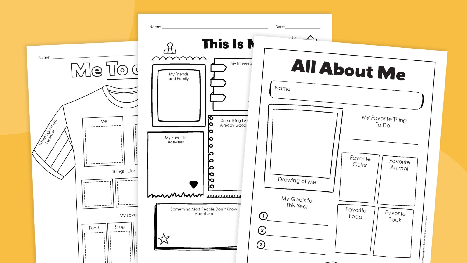 Fun First-Day-of-School Worksheets (Free Printables)