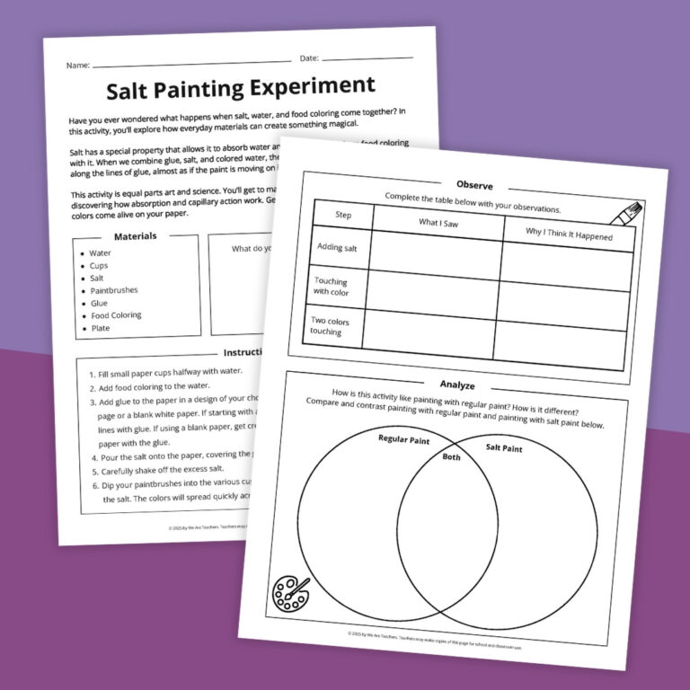 How To Create a Salt Painting (Plus Free Printable Worksheet) - We Are ...