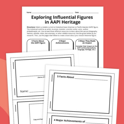 AAPI Heritage Month Worksheets (Free Printables)