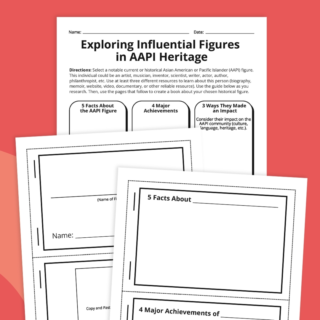 AAPI Heritage Month Worksheets (Free Printables)