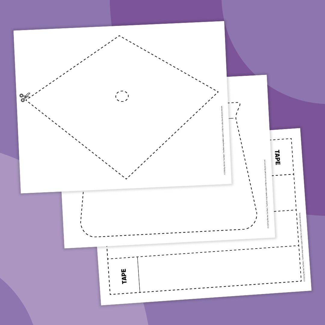 Graduation Cap Template (Free Printables)