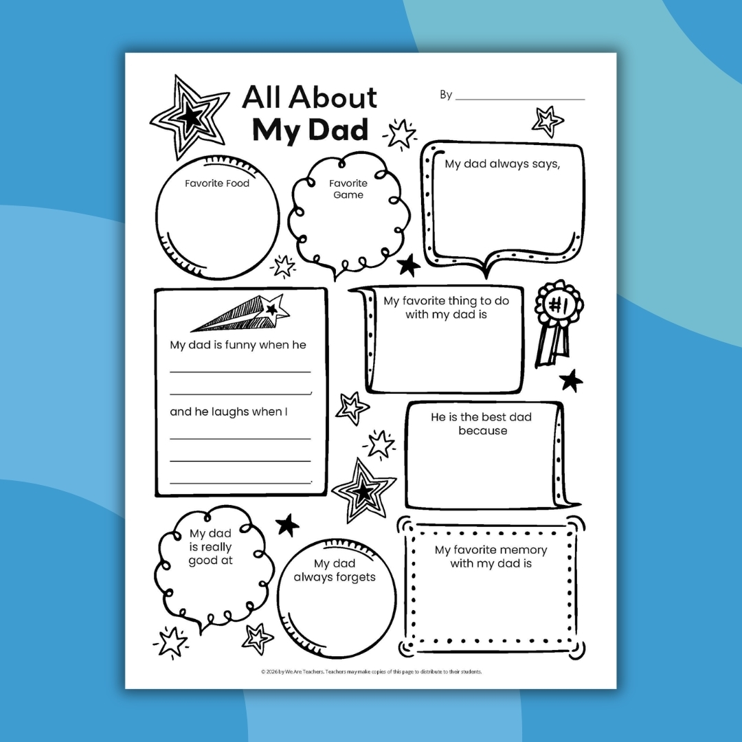 Father's Day Projects: Questionnaire & More (Free Printables)