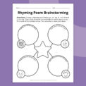 Free Printable Rhyming Poem Worksheet Bundle