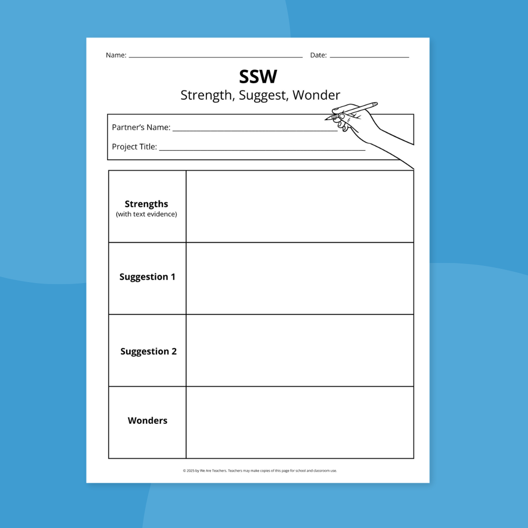 Peer-Editing Checklists Downloadable