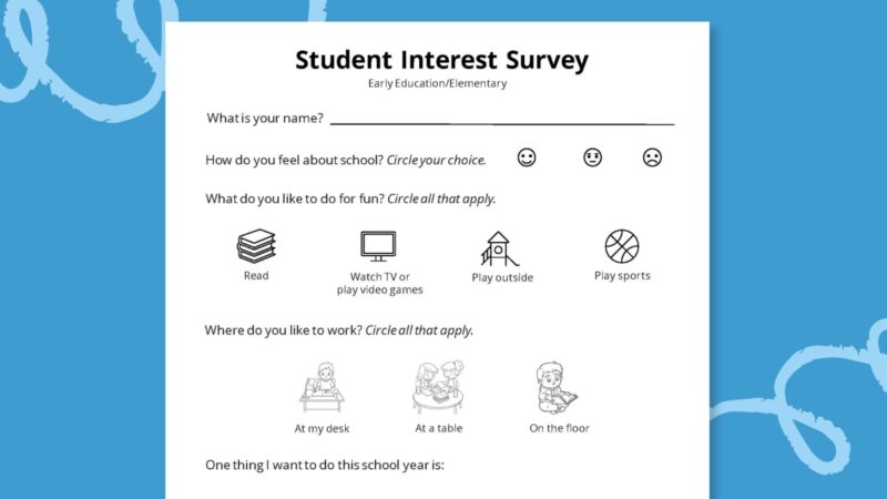 Student Interest Surveys: Free Download