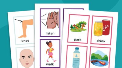 ESL Vocabulary Word Lists and Teaching Ideas (Free Printables)