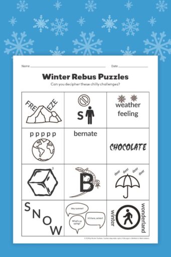 Free Winter Activities Bundle for Middle and High School - We Are Teachers